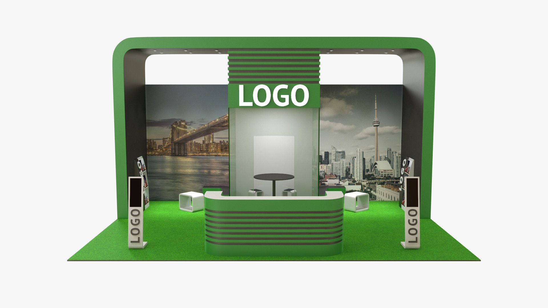 Exhibition expo stand model - TurboSquid 1541764