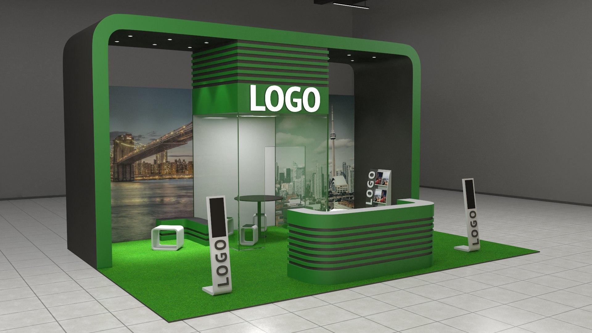 Exhibition Expo Stand Model - TurboSquid 1541764