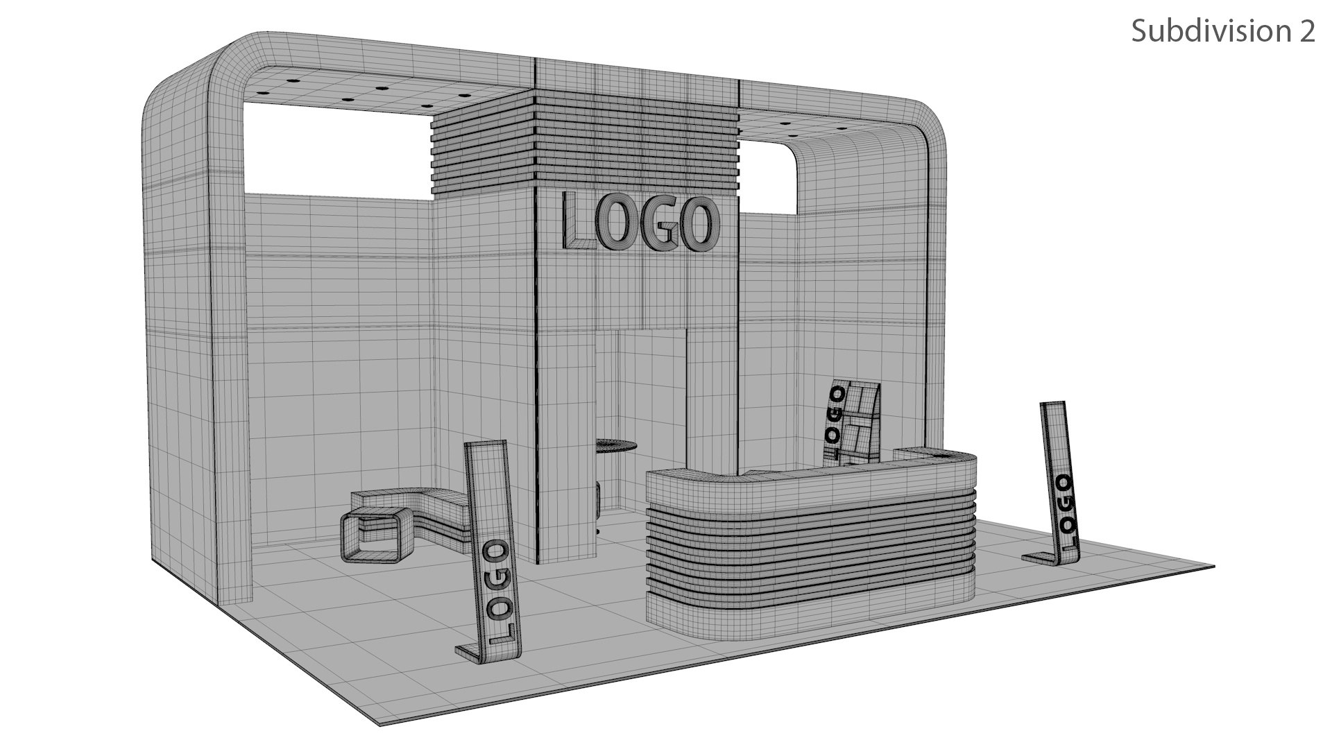 Exhibition Expo Stand Model - TurboSquid 1541764