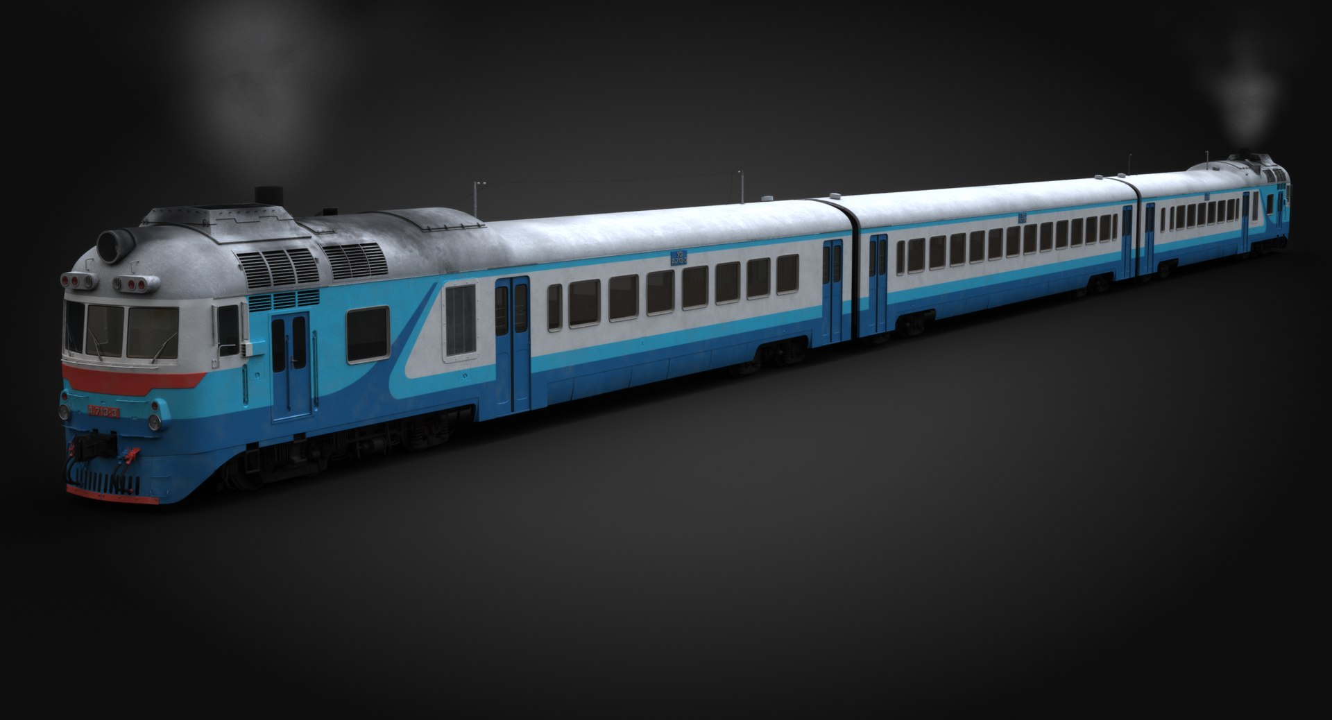 3D D1 Diesel Passenger Train Model - TurboSquid 1289942