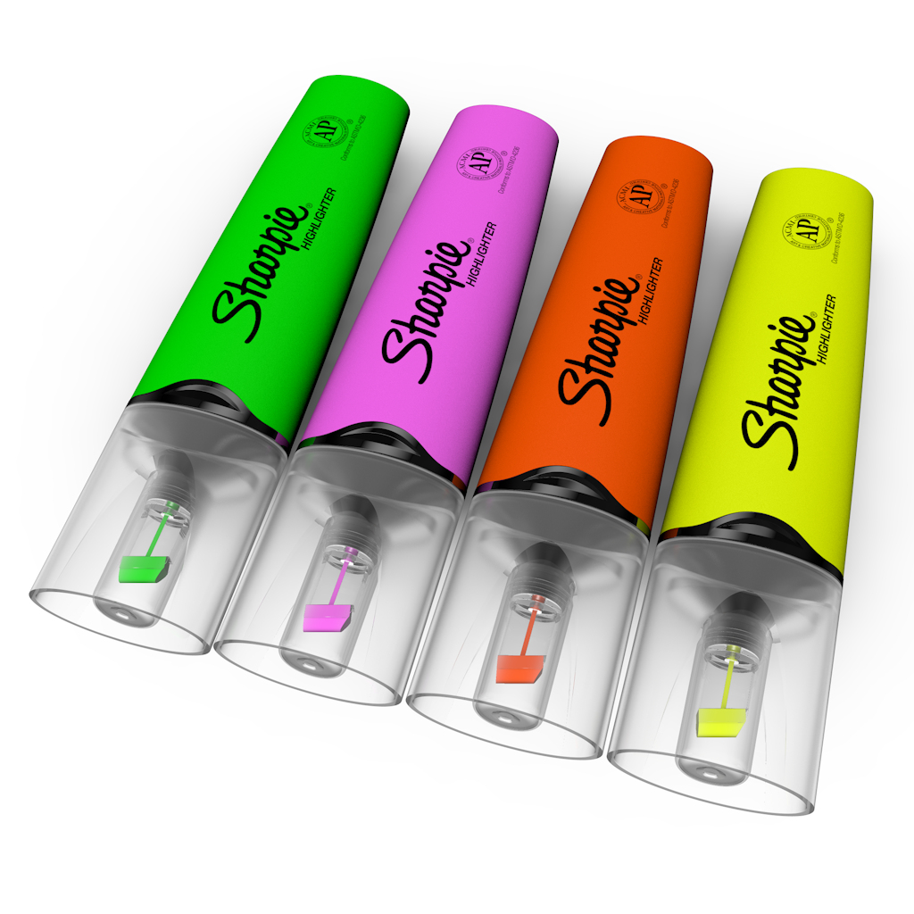 sharpie highlighter clear view 3d model