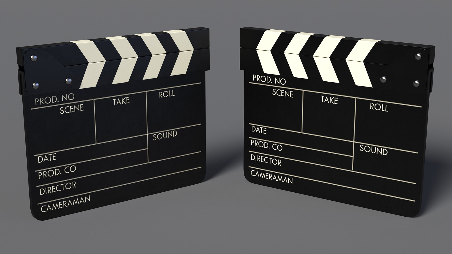 3D Wooden Movie Clapboard - TurboSquid 2118224