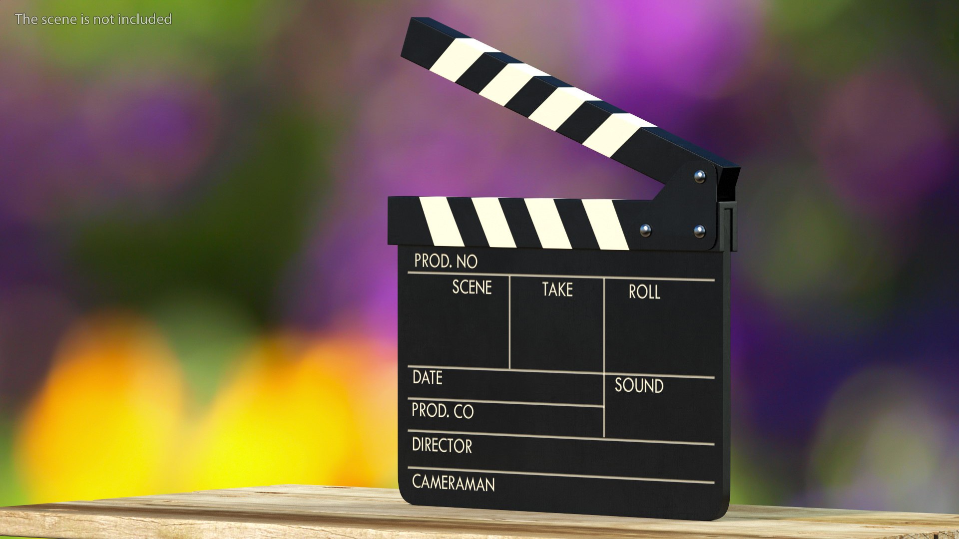 3D Wooden Movie Clapboard - TurboSquid 2118224