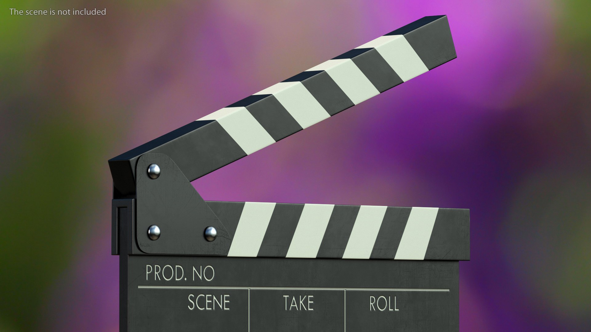 3D Wooden Movie Clapboard - TurboSquid 2118224