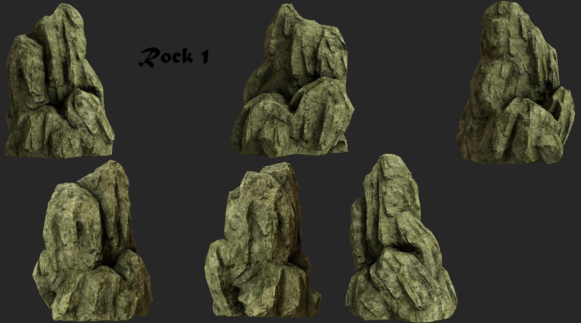 3D 8 Rocks Pack Model - TurboSquid 1400328