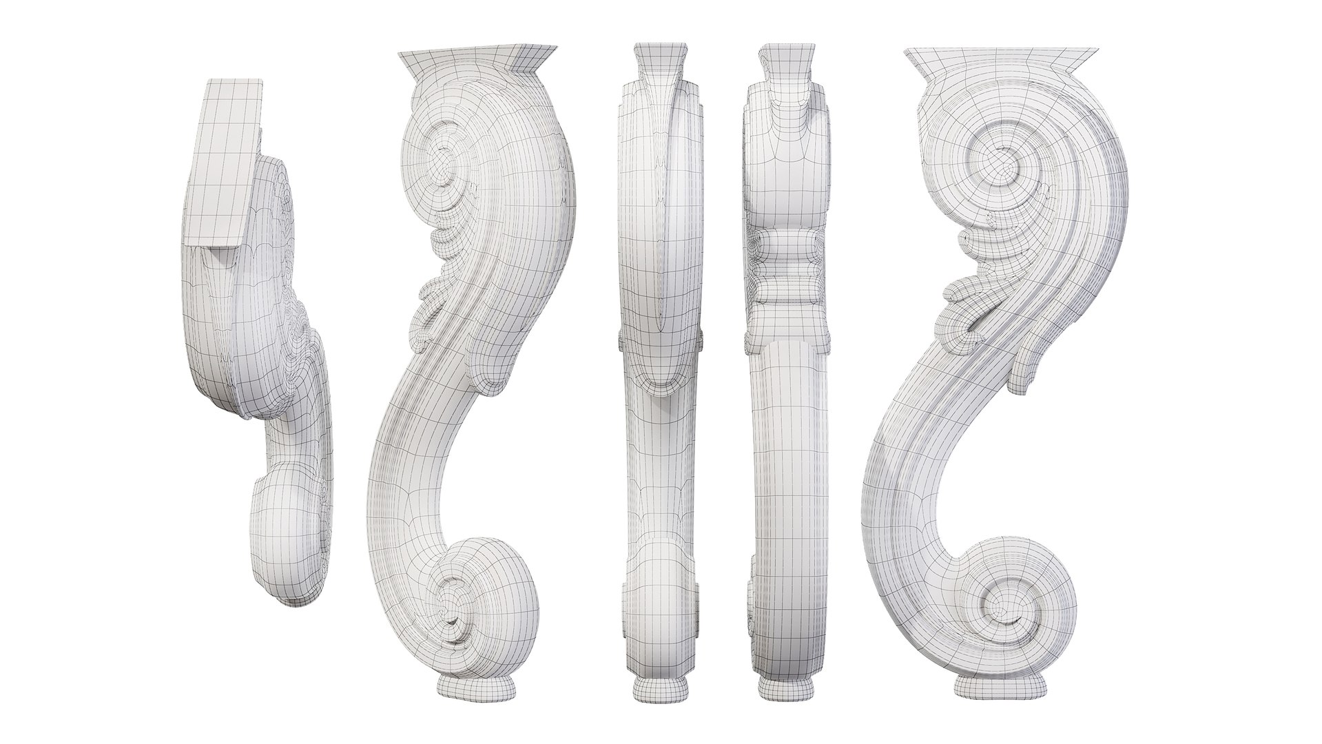 Classic Leg 034 3D Model - TurboSquid 1953560