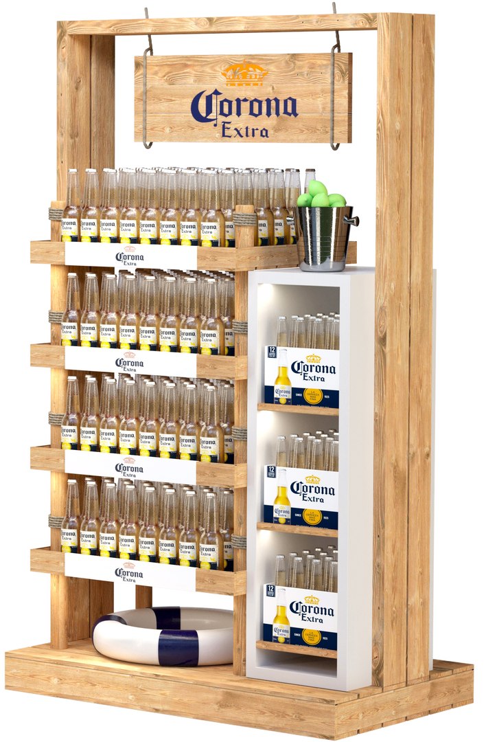 3D model Showcase with beer in a pub - TurboSquid 1977487