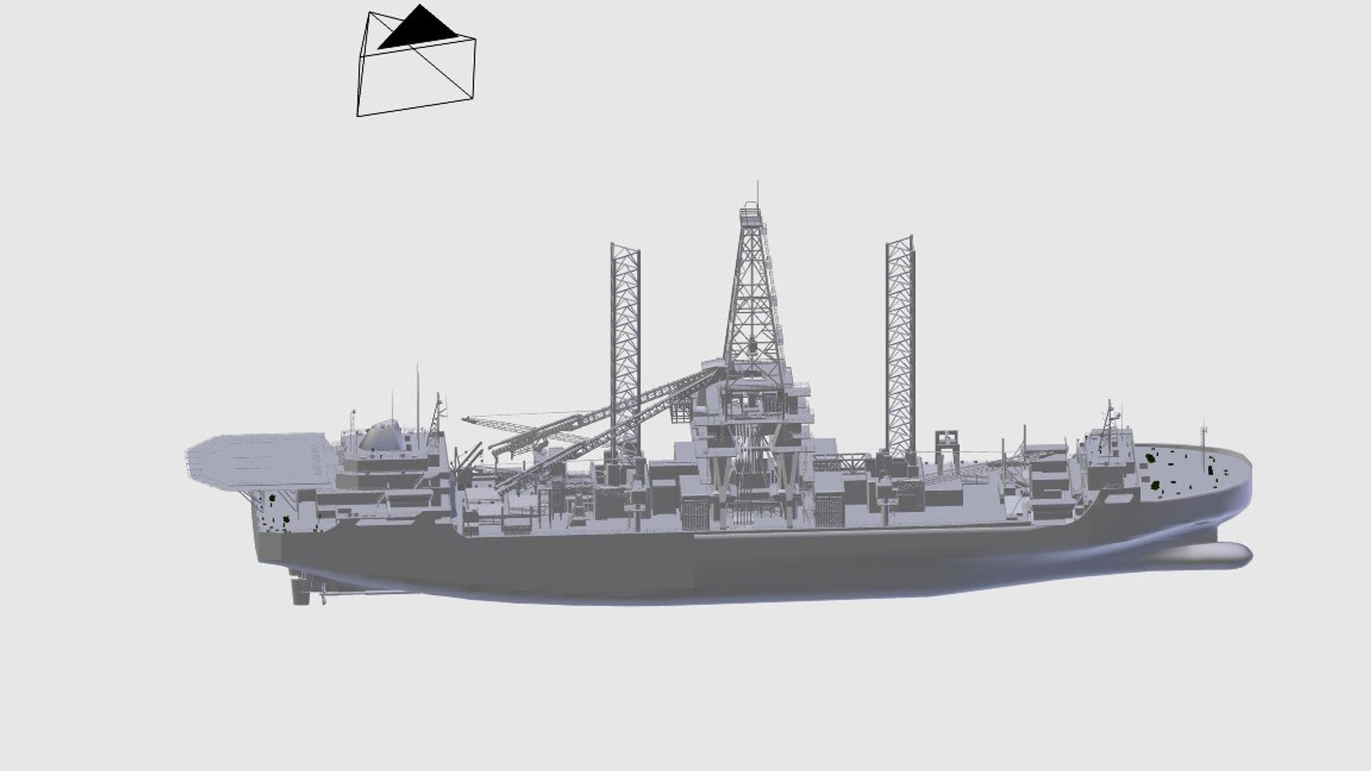 Drillship Drill Ship 3d Model