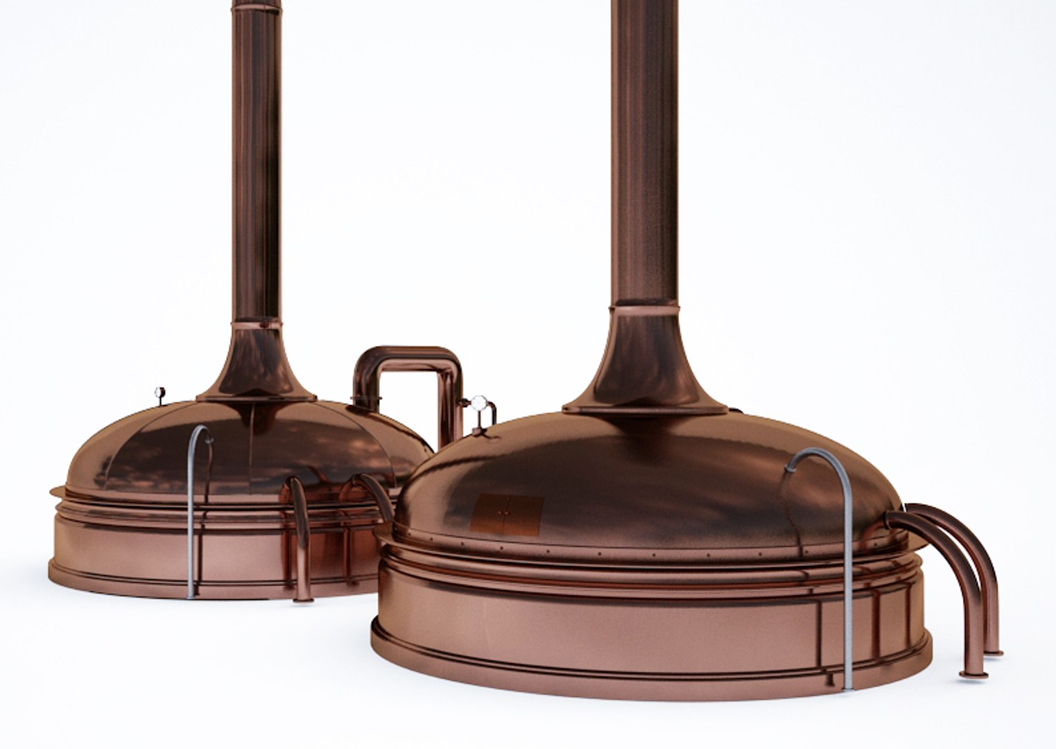 3d Copper Beer Kettle Model