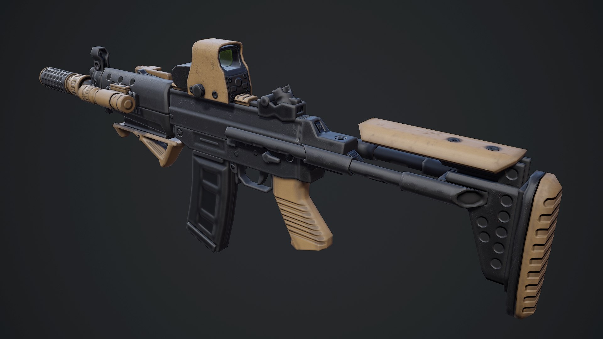 3D SIG SG552 MOD1 DESERT Model - TurboSquid 1806305
