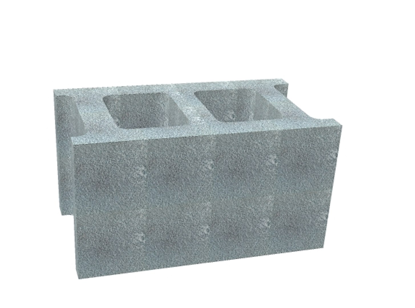 3d model cement cinder block