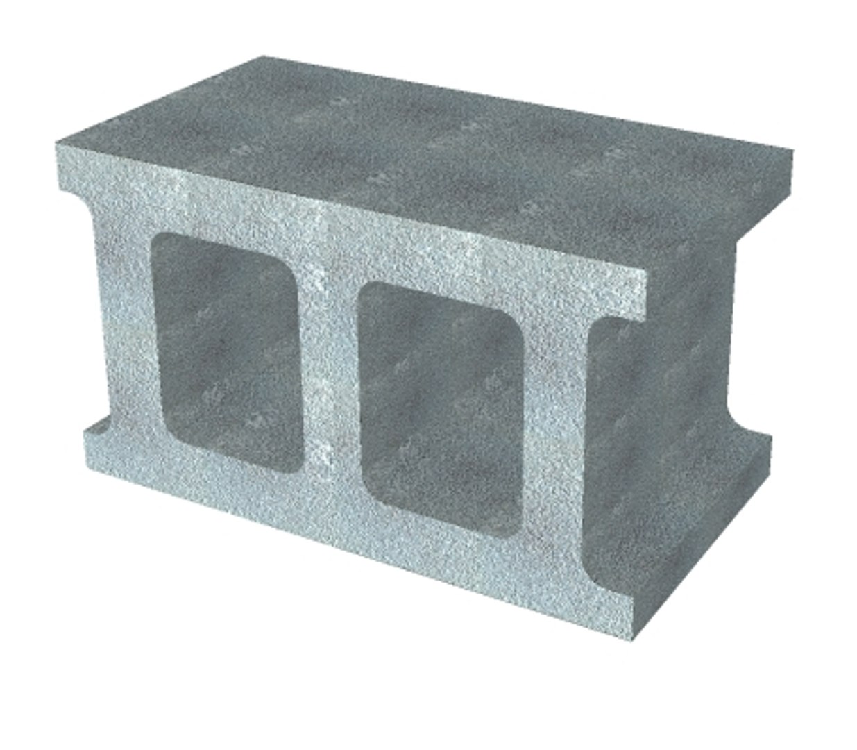 3d model cement cinder block