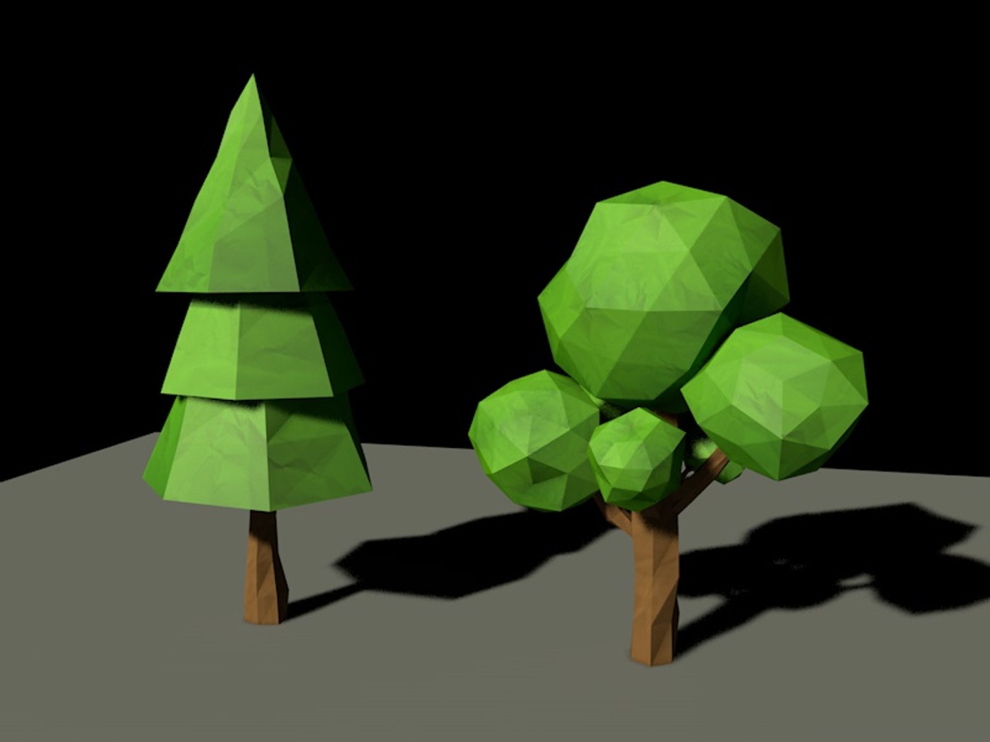 Trees Loop Animation 3d Model