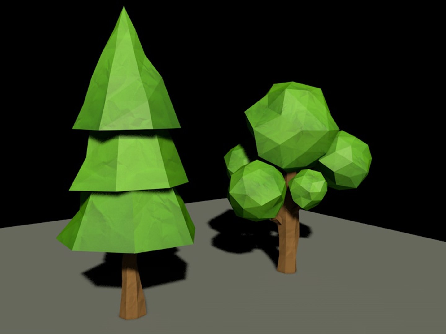 Trees Loop Animation 3d Model