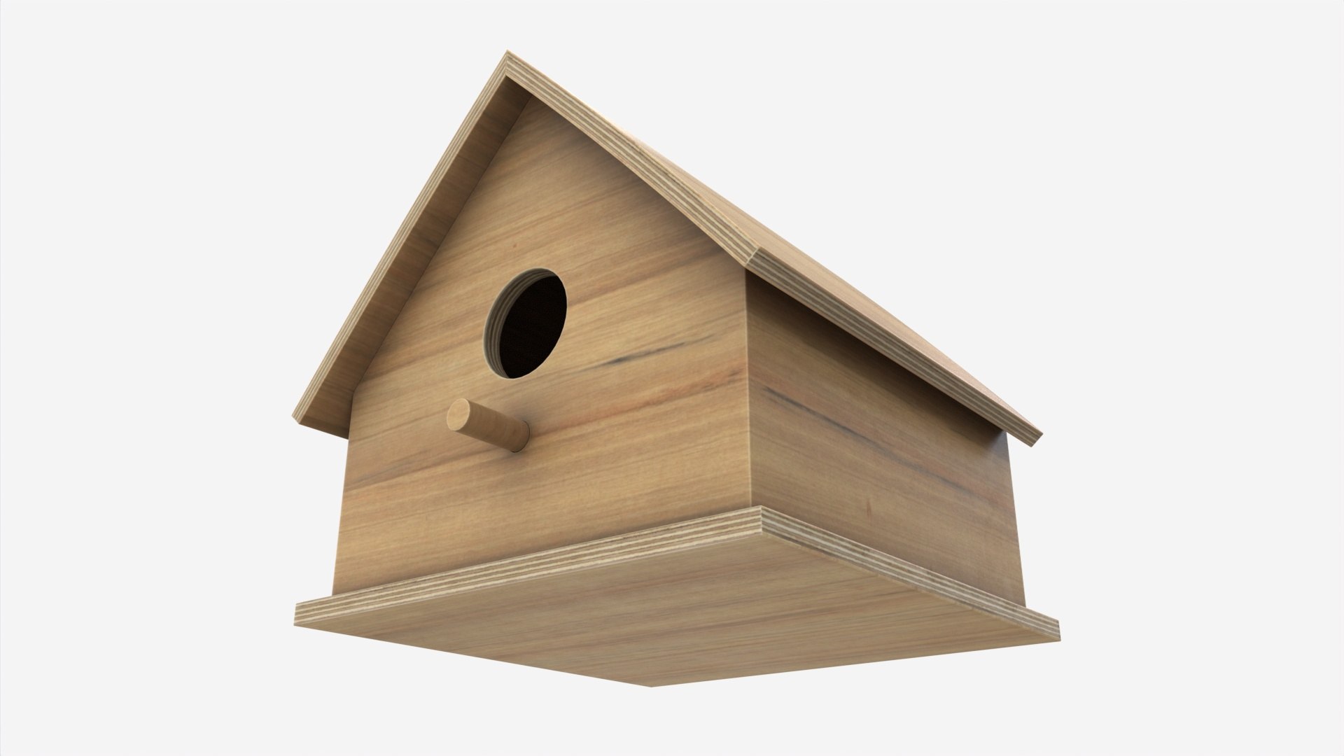 3D Model Wooden Birdhouse - TurboSquid 1967584