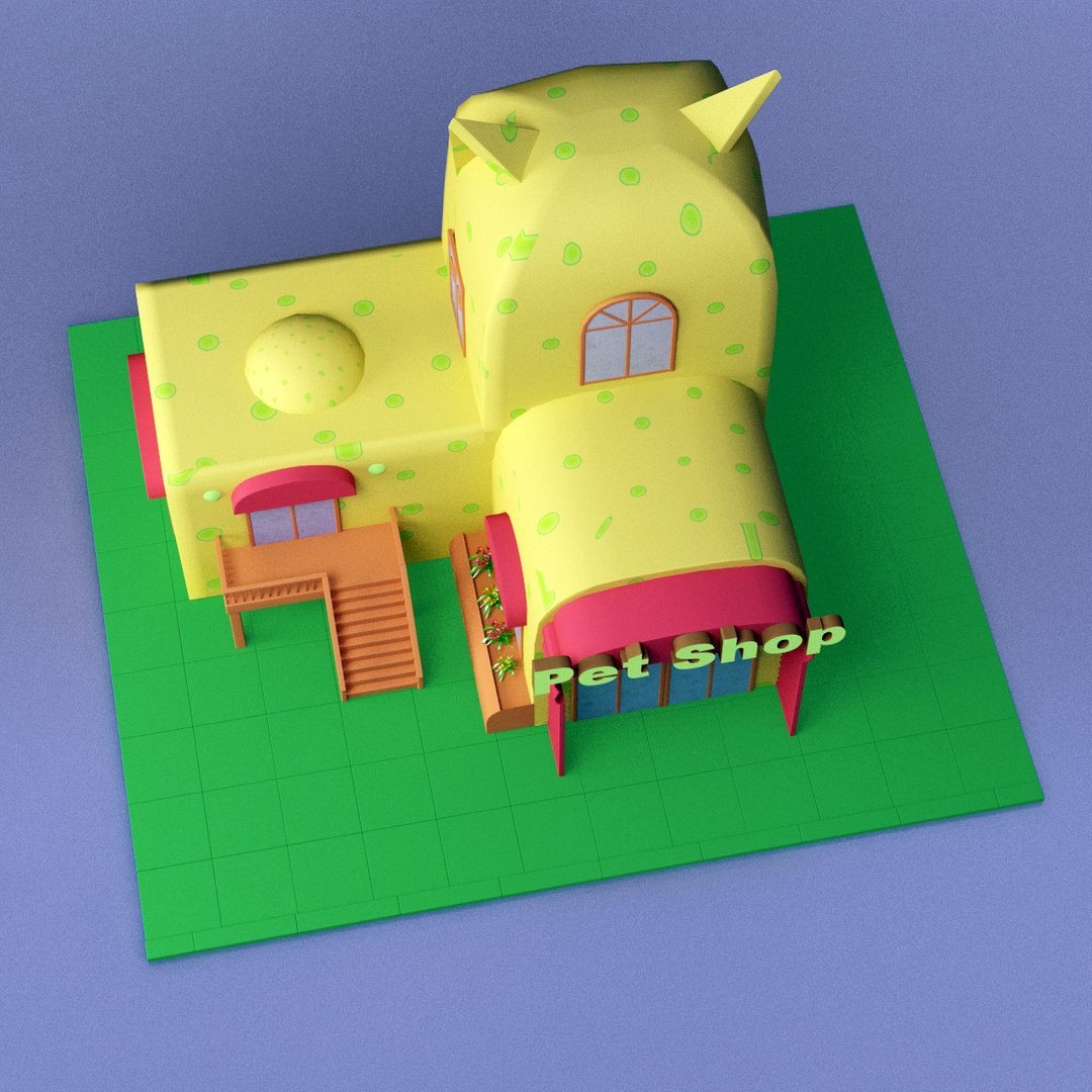 House cartoon model - TurboSquid 1388239