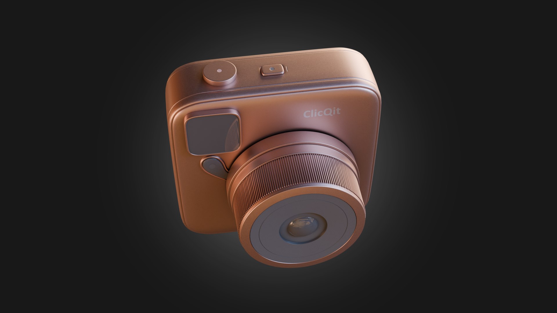 3D Rose Gold Metallic Instant Camera - TurboSquid 2289875