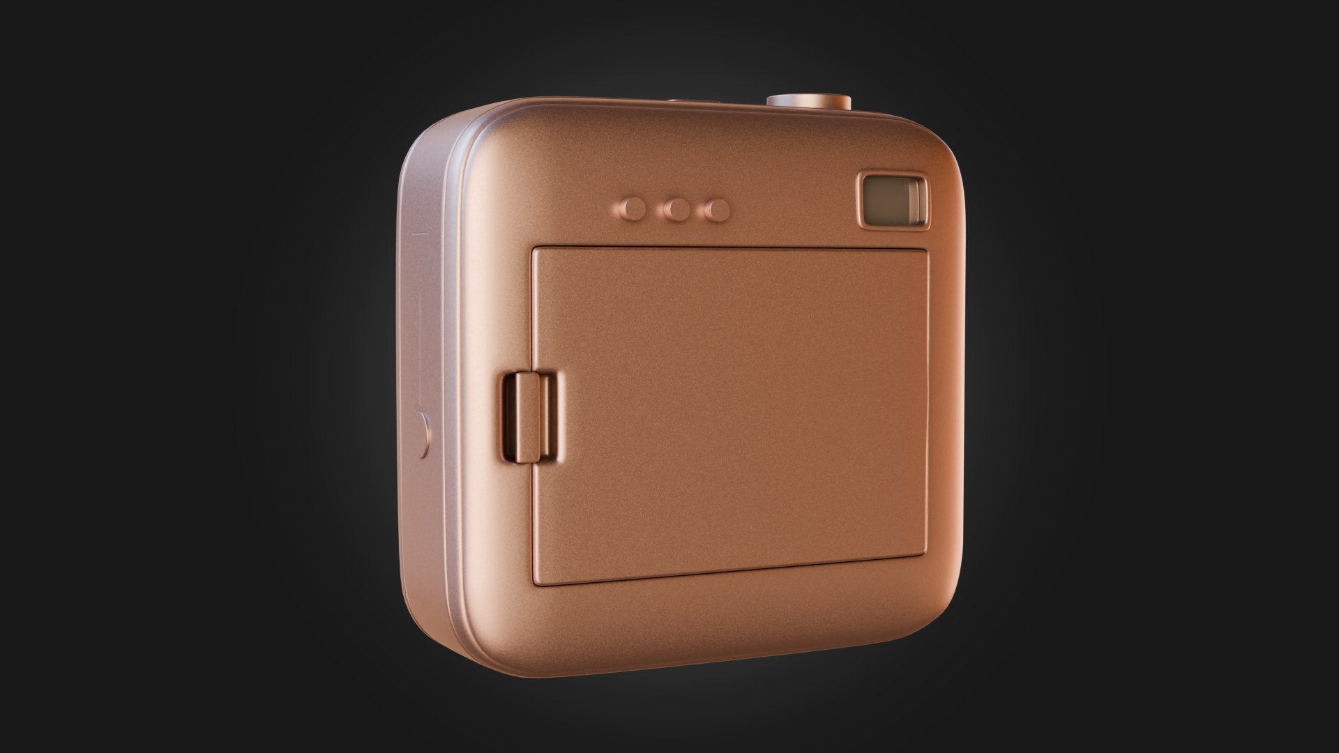 3D Rose Gold Metallic Instant Camera - TurboSquid 2289875