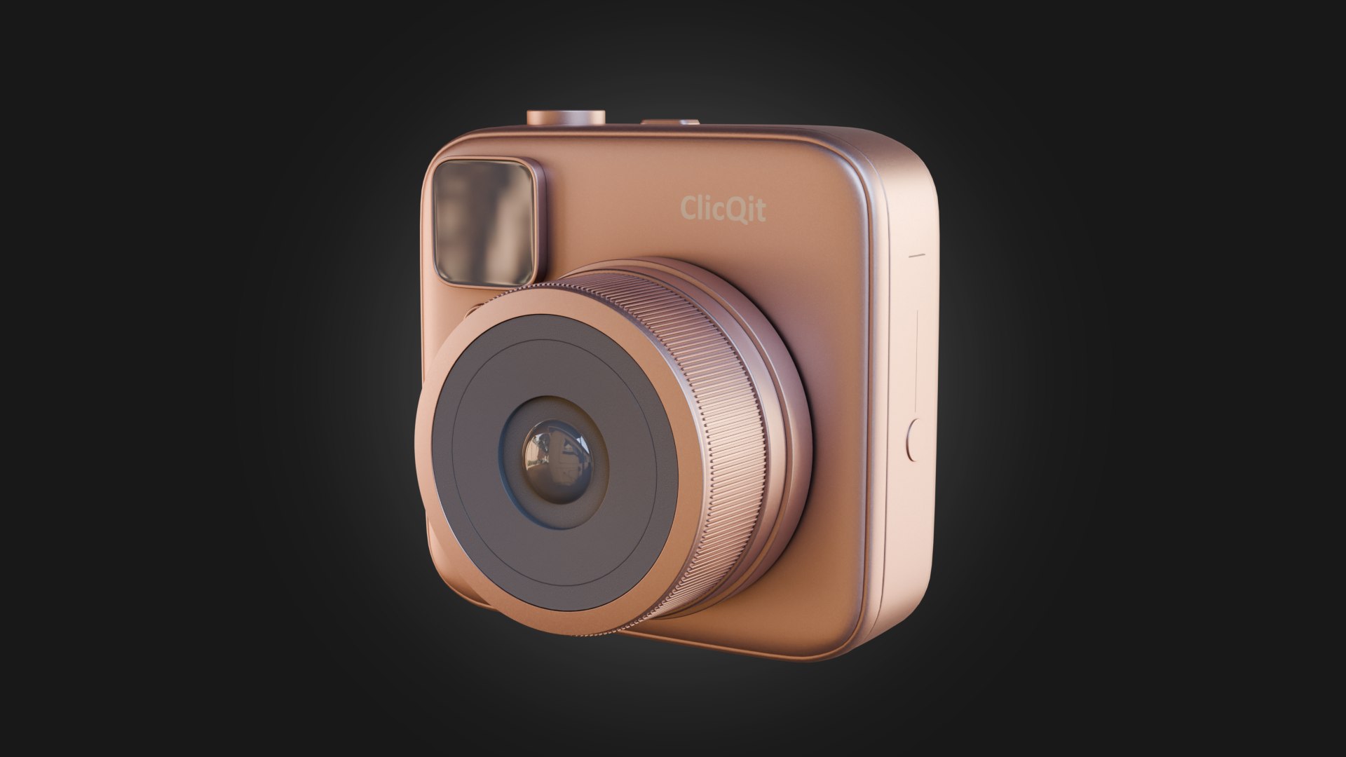 3D Rose Gold Metallic Instant Camera - TurboSquid 2289875