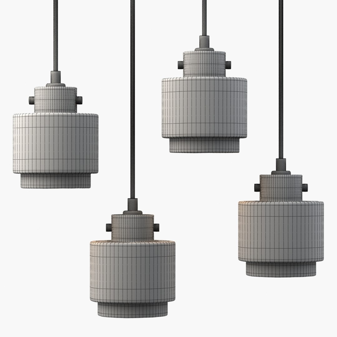 3d Model Of Pendant Lights Lustre Tom Dixon