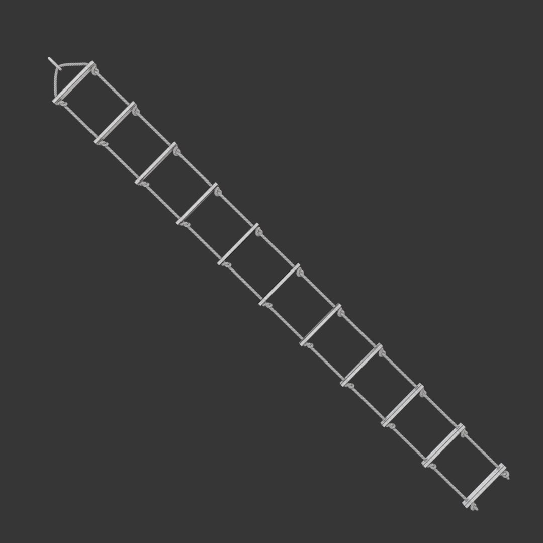 Rope Ladder 3D Model - TurboSquid 1233715