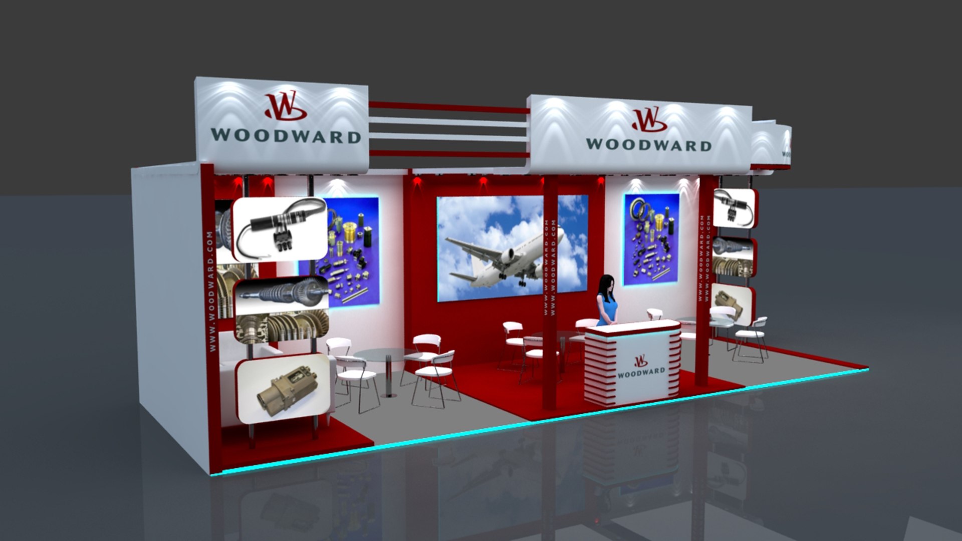 2 Side Open Stand 3D Model - TurboSquid 1990553