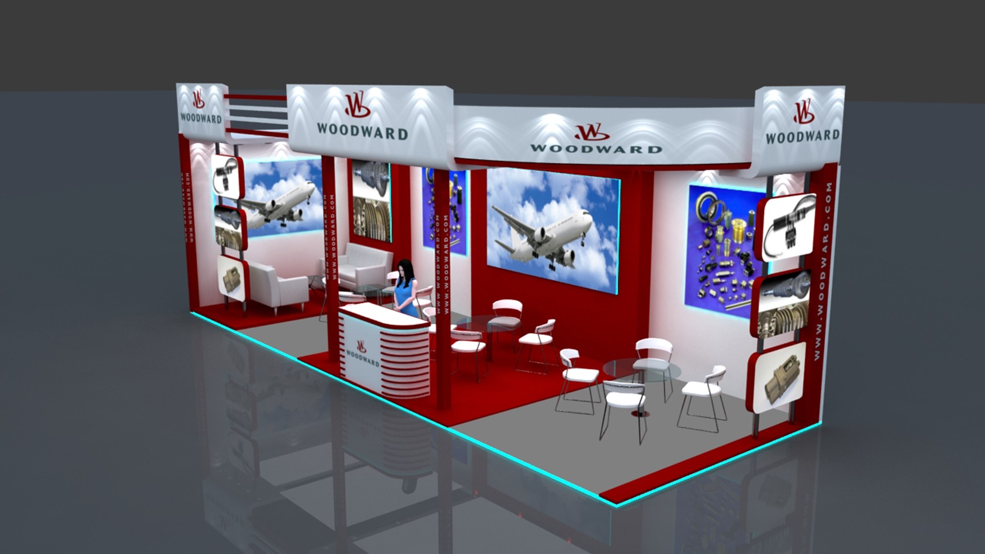 2 Side Open Stand 3D Model - TurboSquid 1990553