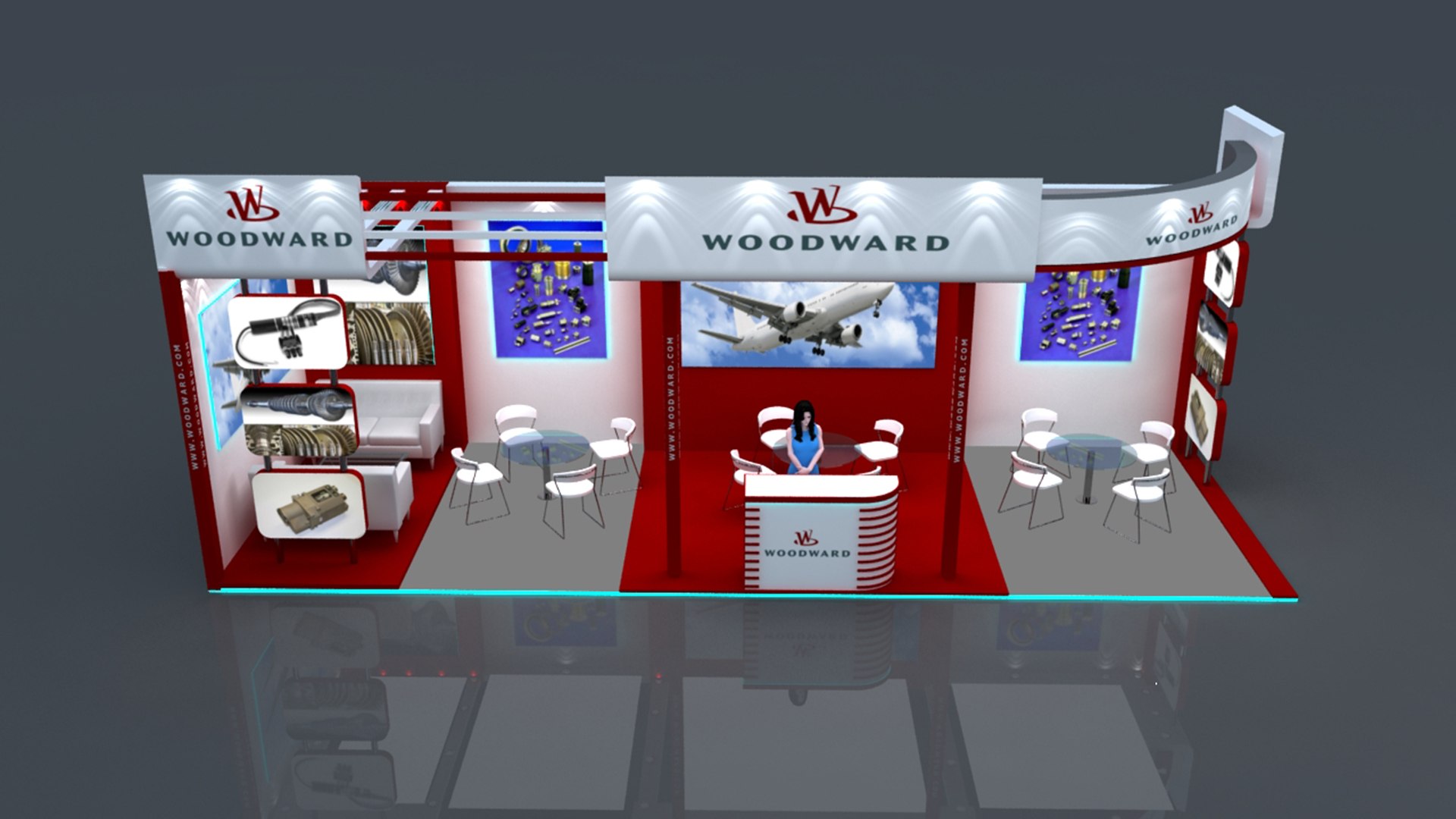 2 Side Open Stand 3D Model - TurboSquid 1990553