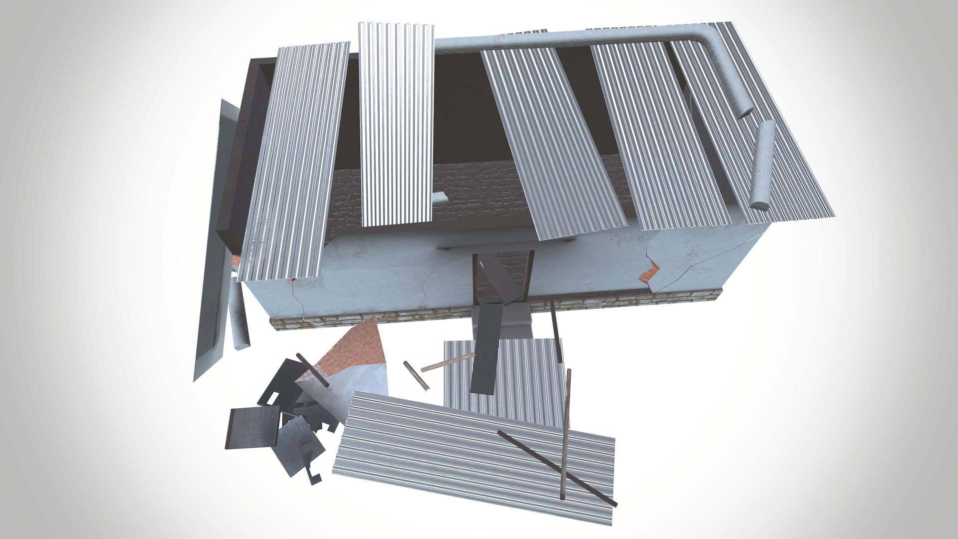 3D Damage Albester House - TurboSquid 2274929