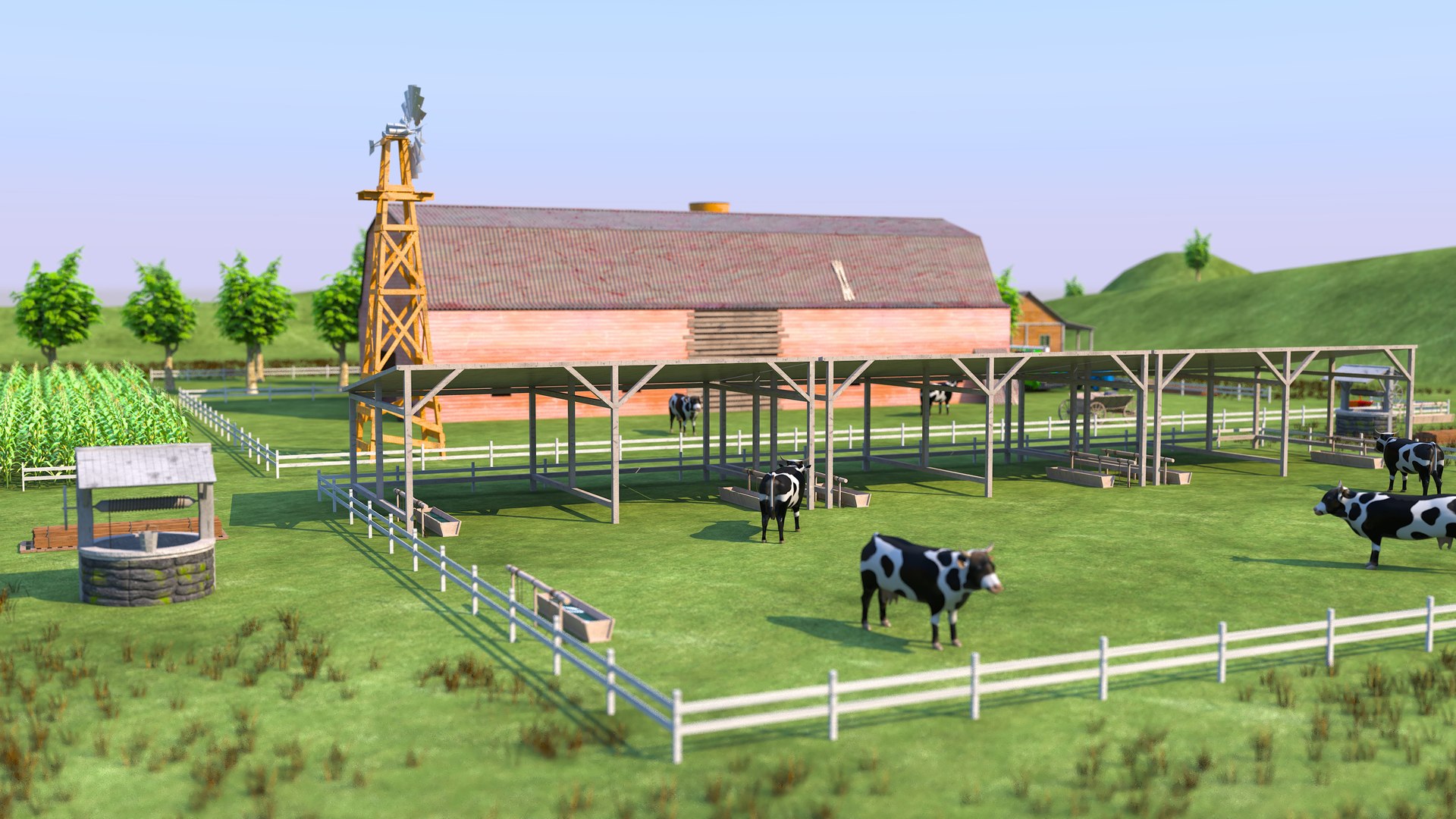 Farm 3D Model - TurboSquid 2267123