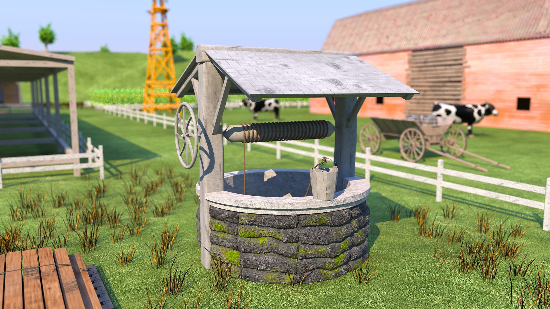 Farm 3D Model - TurboSquid 2267123