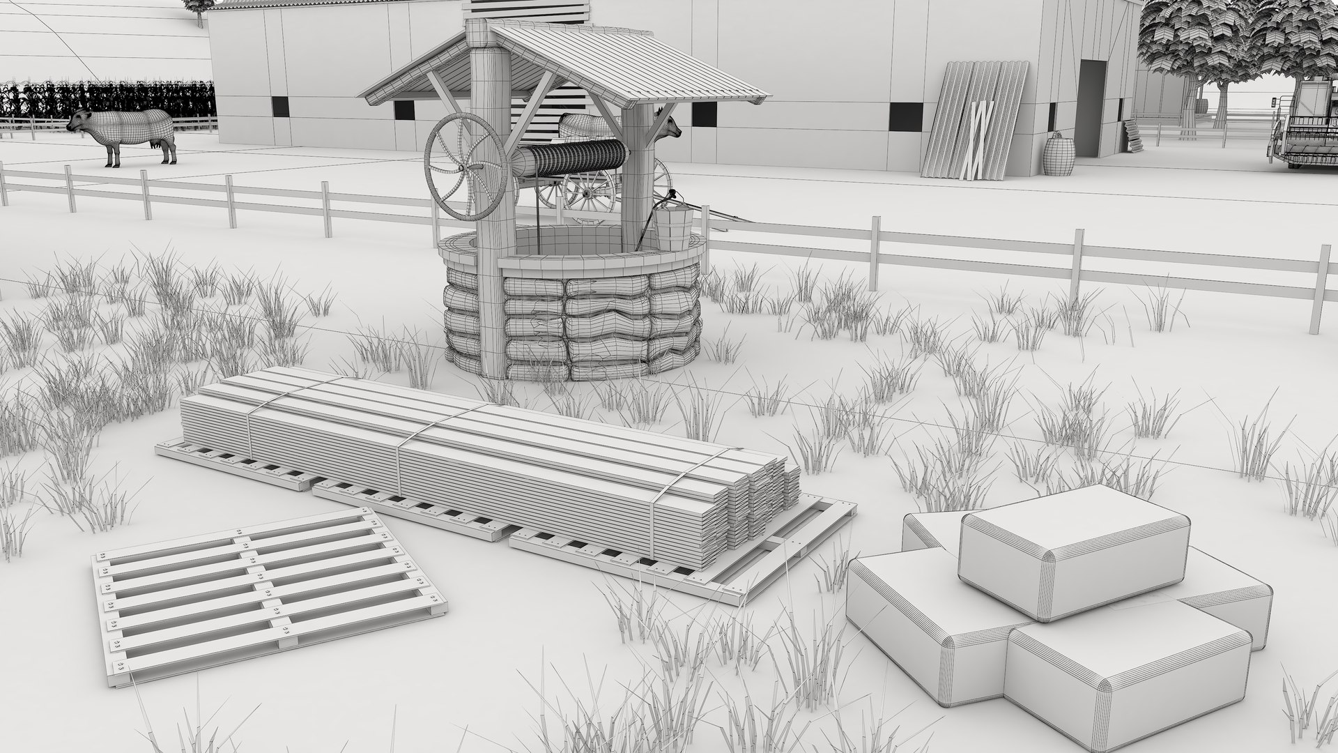 Farm 3D Model - TurboSquid 2267123