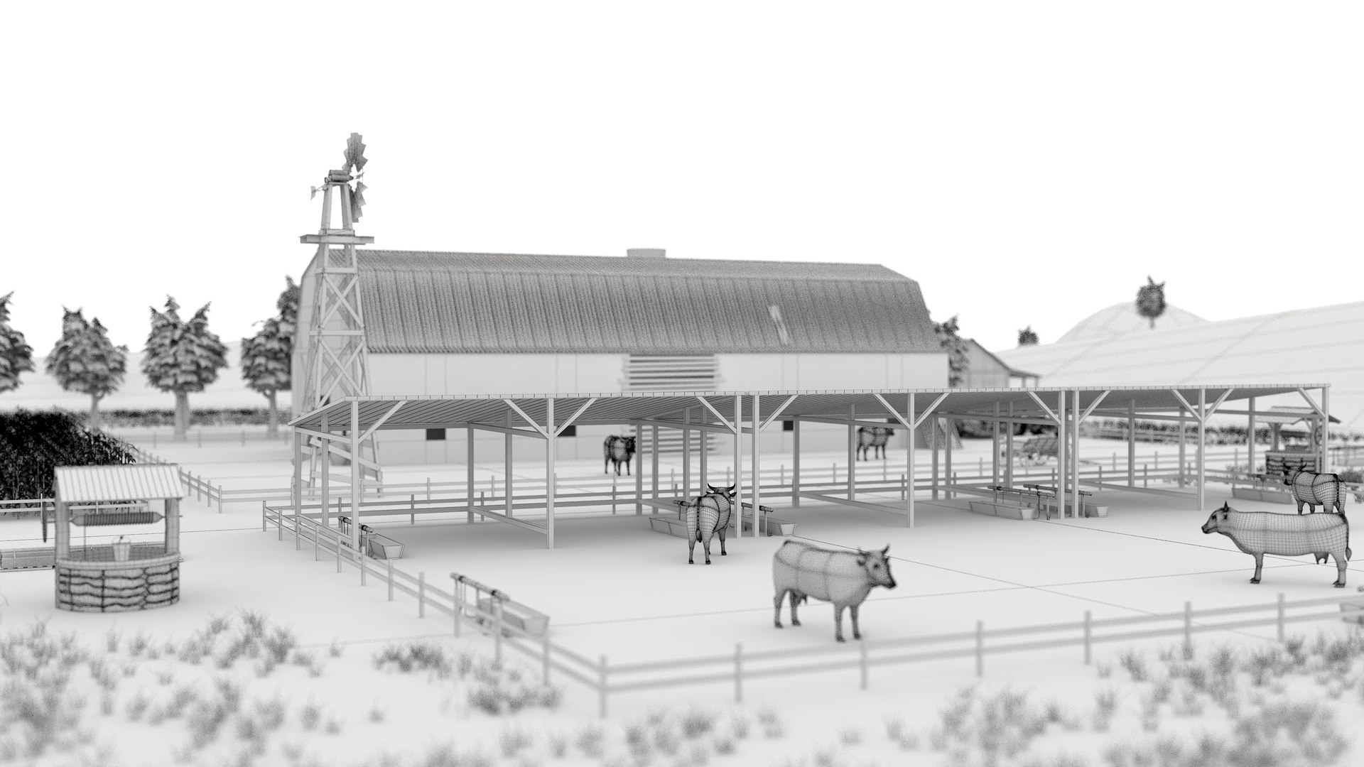 Farm 3D Model - TurboSquid 2267123