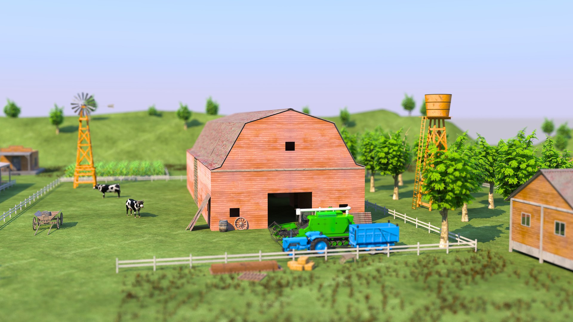 Farm 3D Model - TurboSquid 2267123