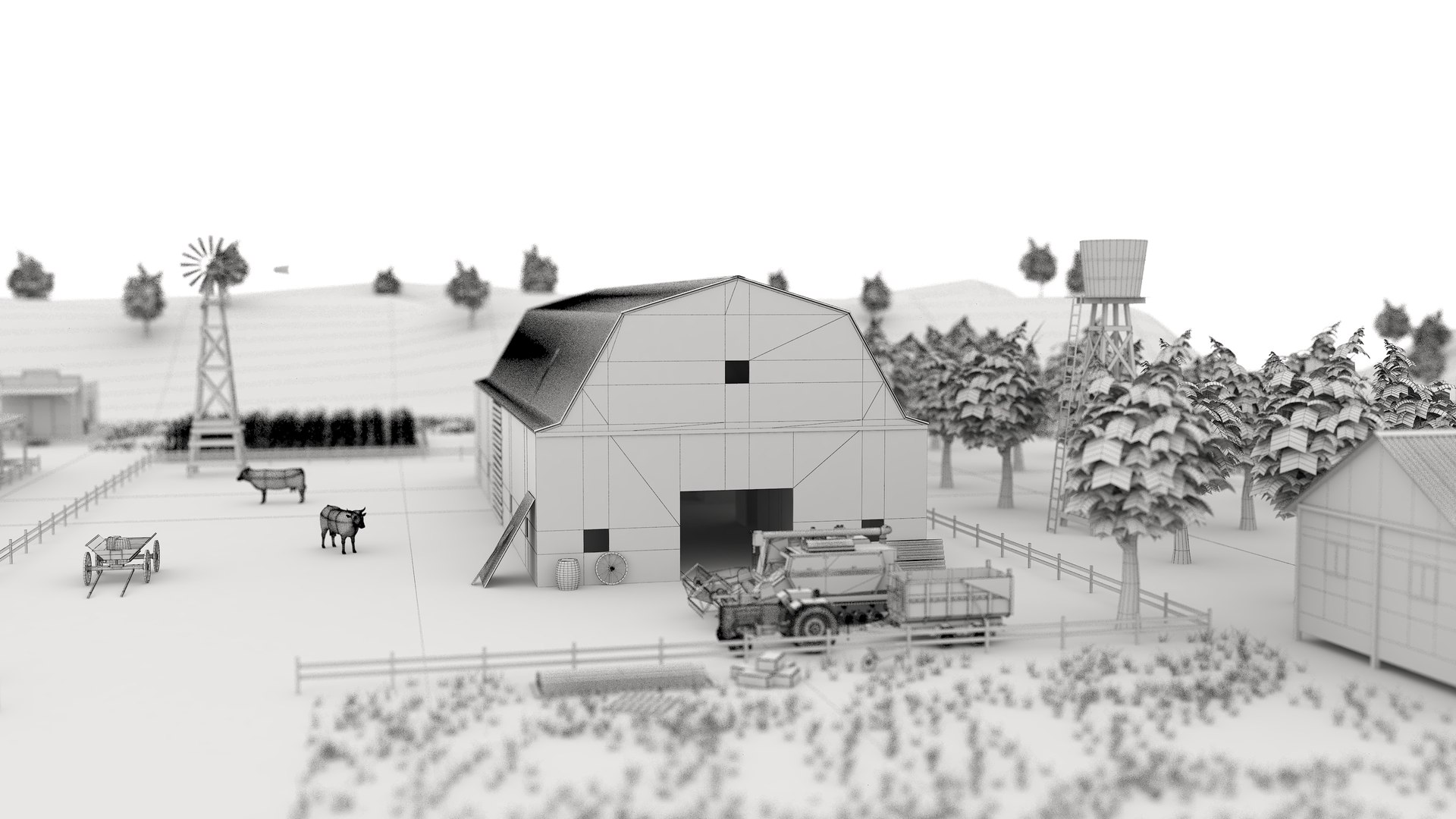 Farm 3D Model - TurboSquid 2267123