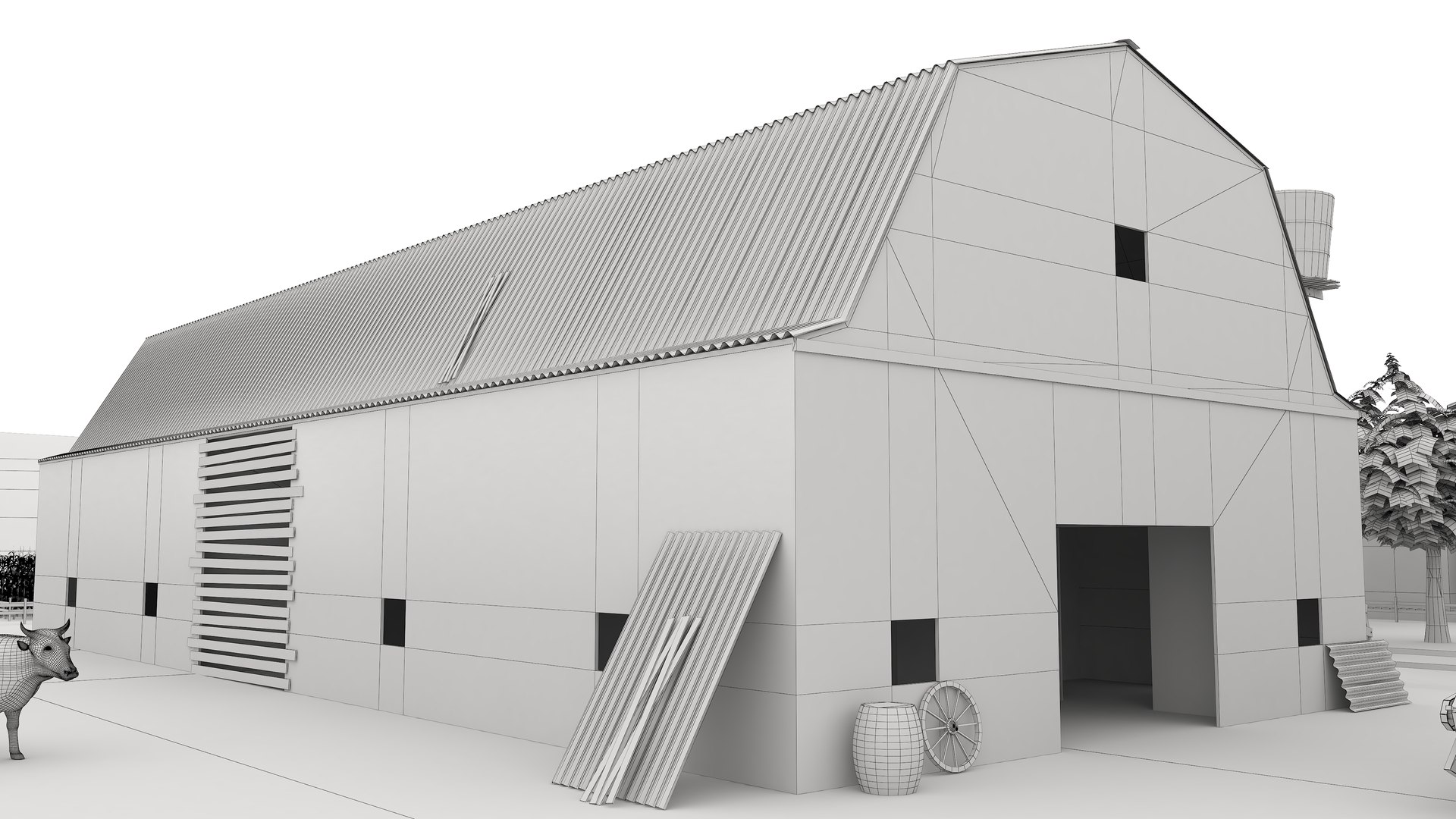 Farm 3D Model - TurboSquid 2267123