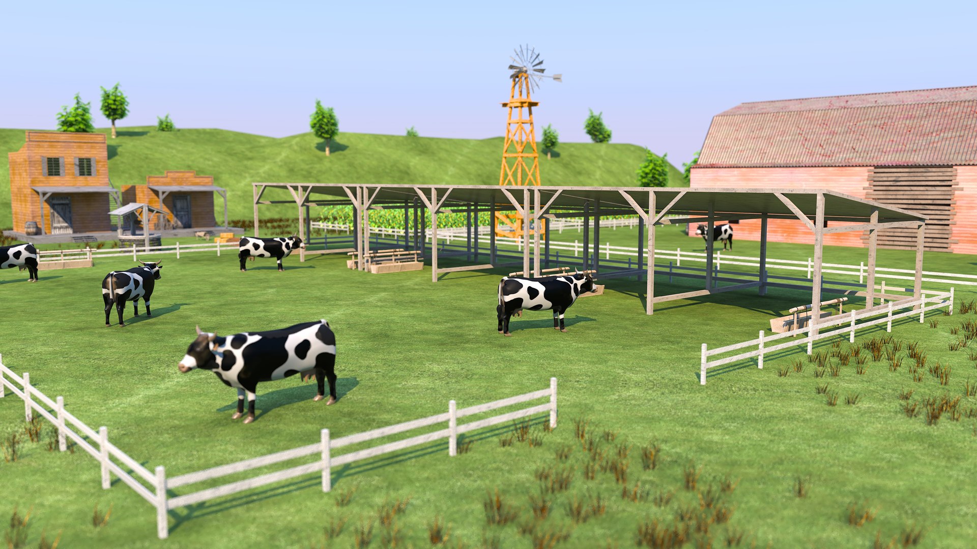 Farm 3D Model - TurboSquid 2267123