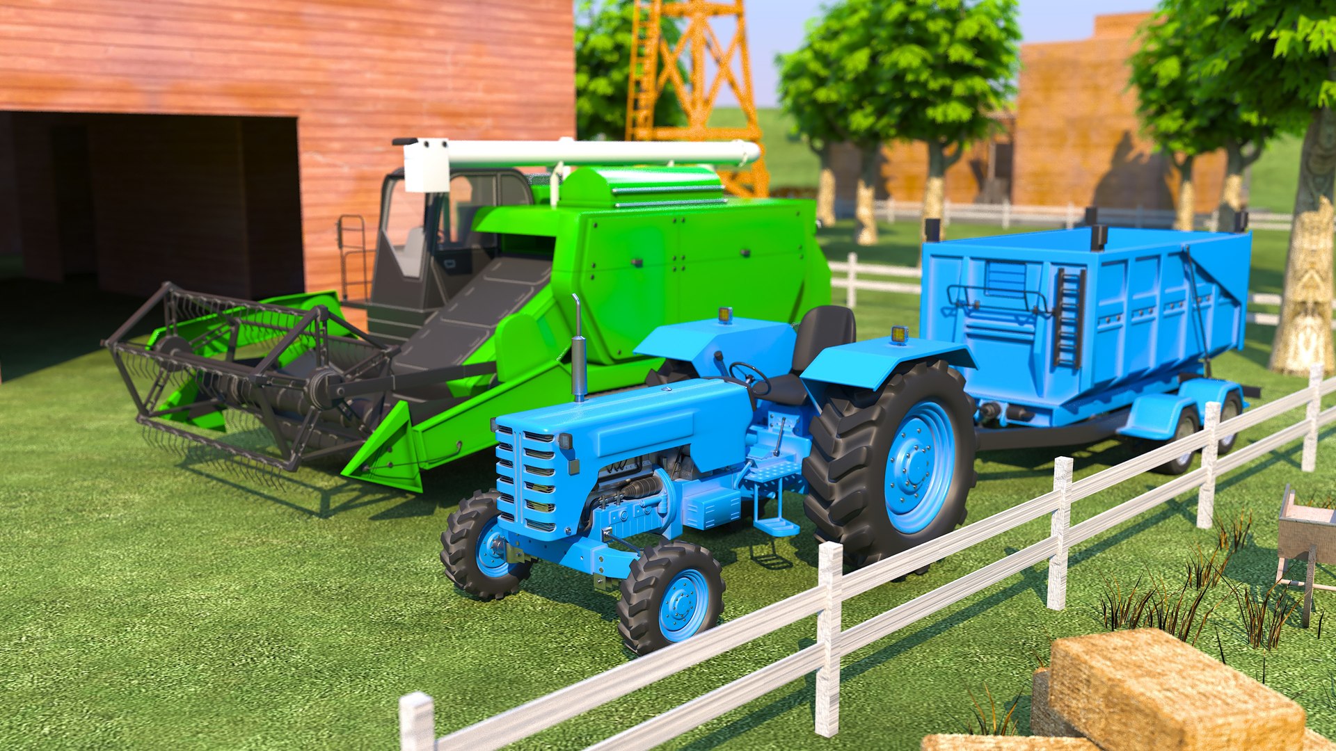 Farm 3D Model - TurboSquid 2267123