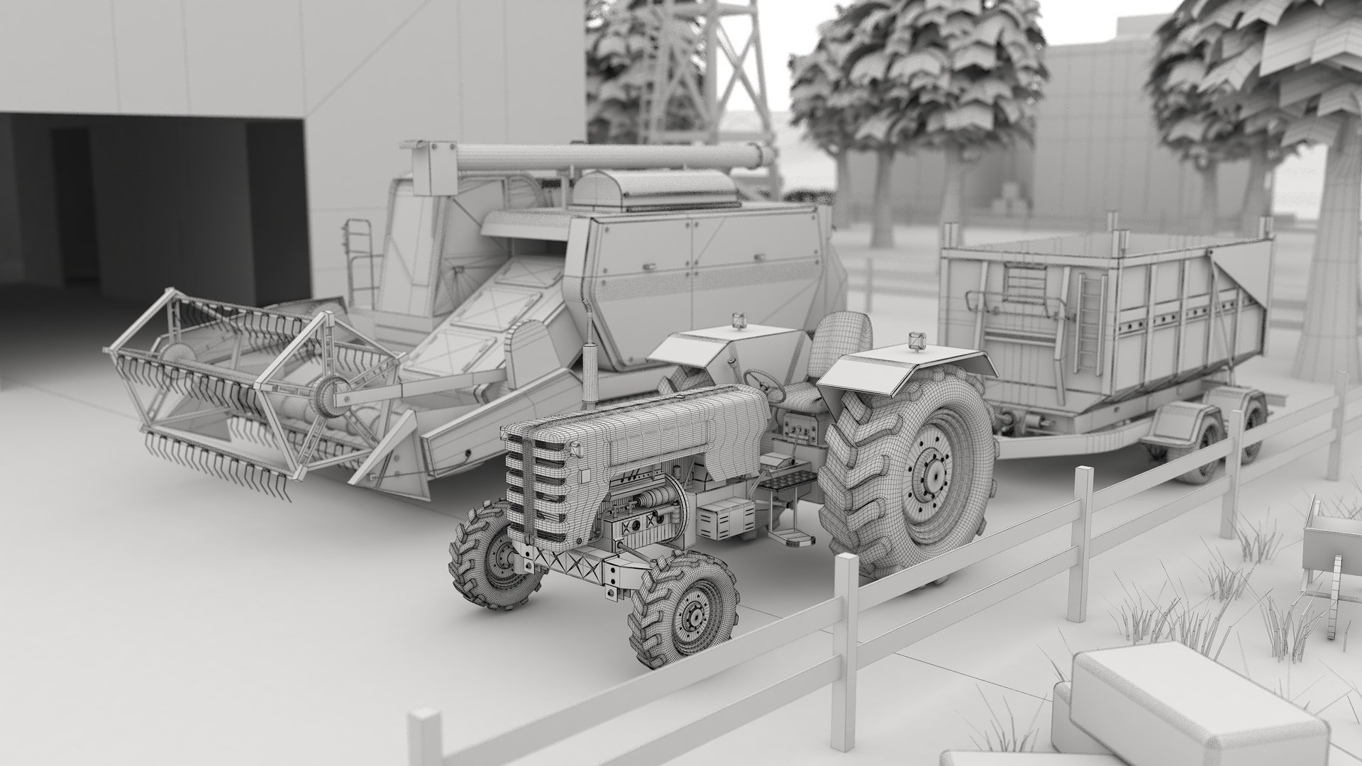 Farm 3D Model - TurboSquid 2267123