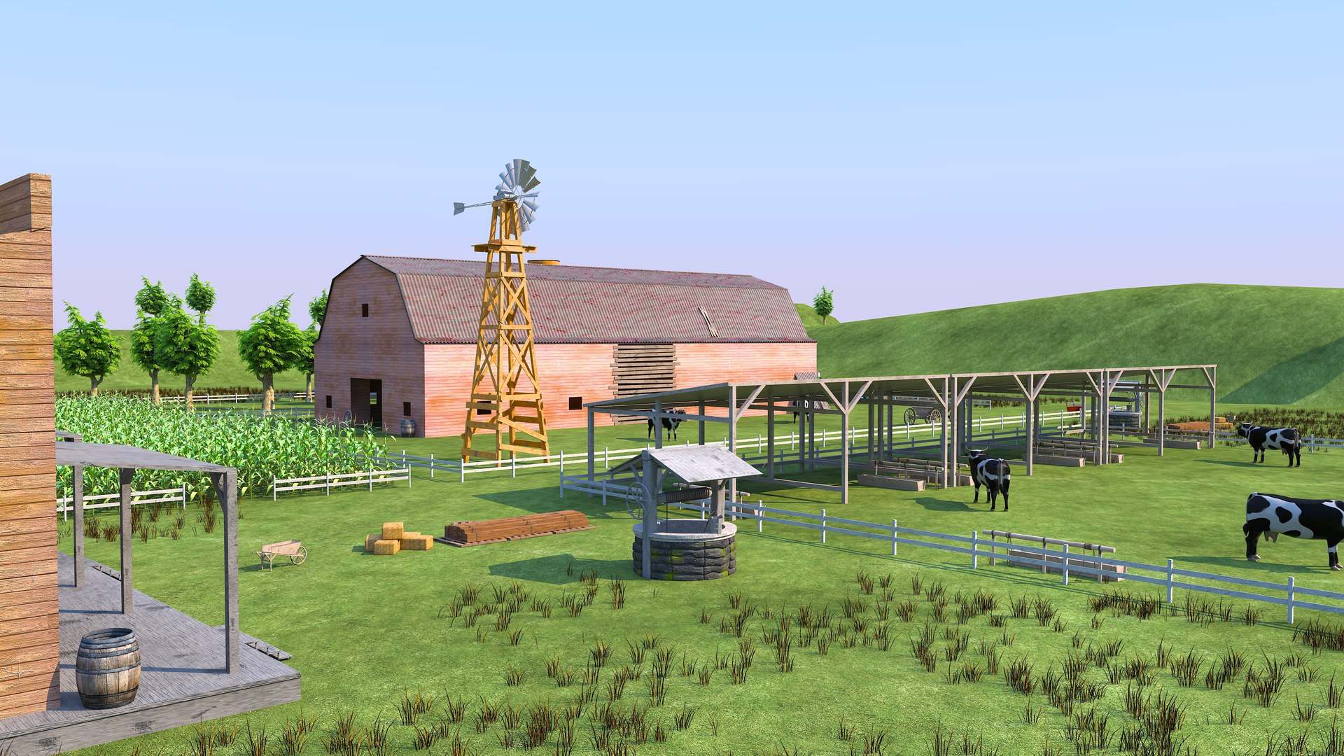 Farm 3D Model - TurboSquid 2267123