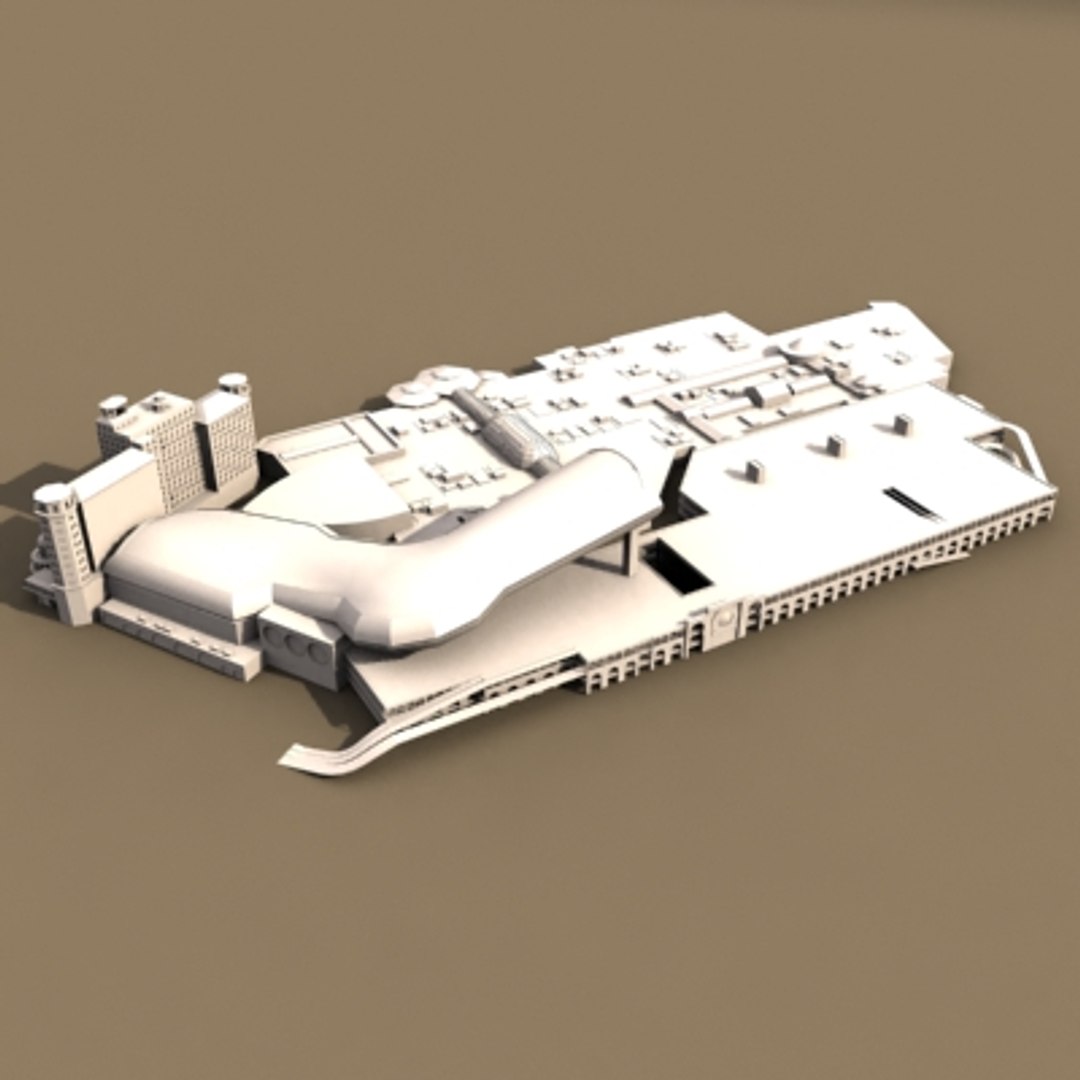 Set Buildings Dubai 3d Model