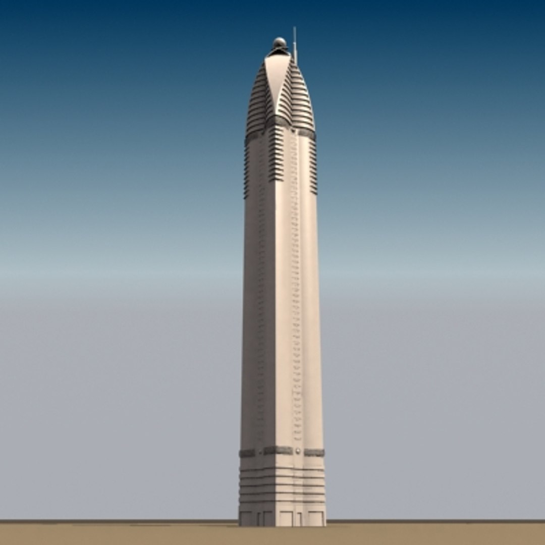 Set Buildings Dubai 3d Model