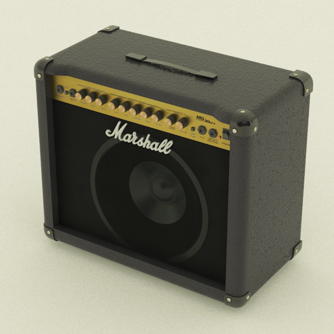 Marshall Guitar Amplifier 3d Model