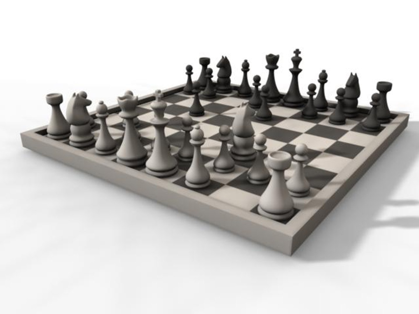 chess board 3d model