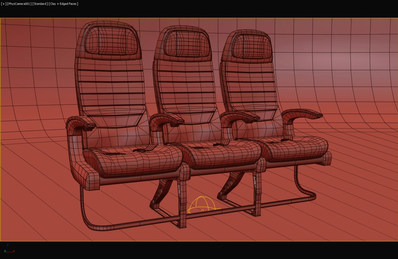 3D Airplane Seat Model - TurboSquid 1583536