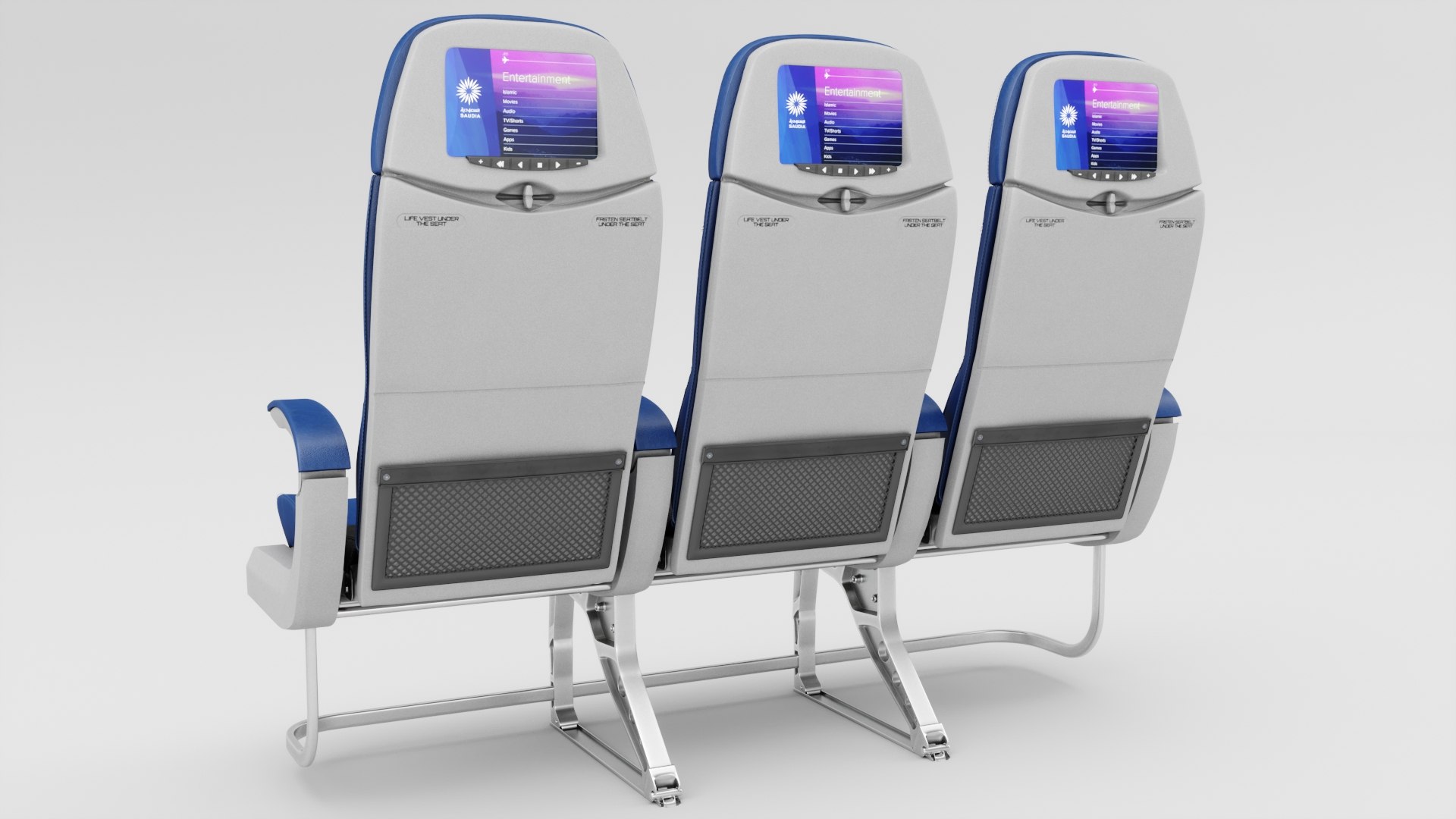 3D Airplane Seat Model - TurboSquid 1583536