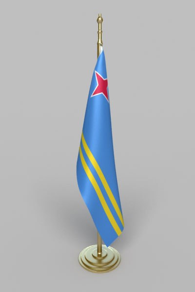 아루바 깃발 3D 모델 - TurboSquid 598031