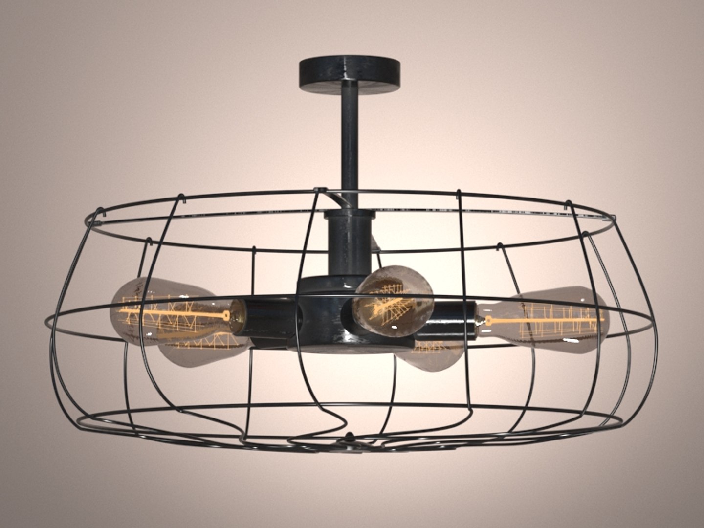 3D Model Loft Ceiling Fan - TurboSquid 1363158