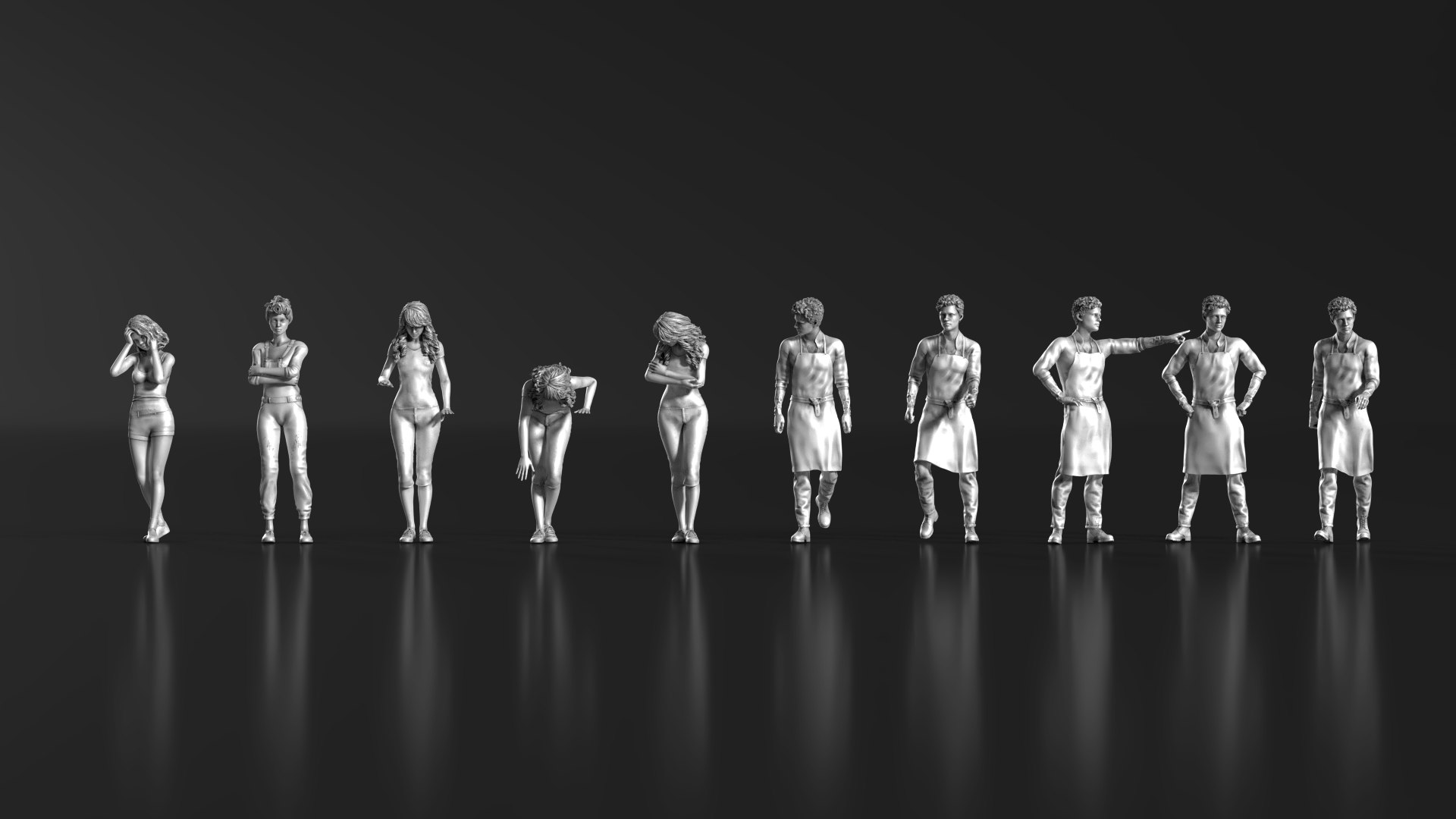 HD People 06 Standing Model - TurboSquid 1882805