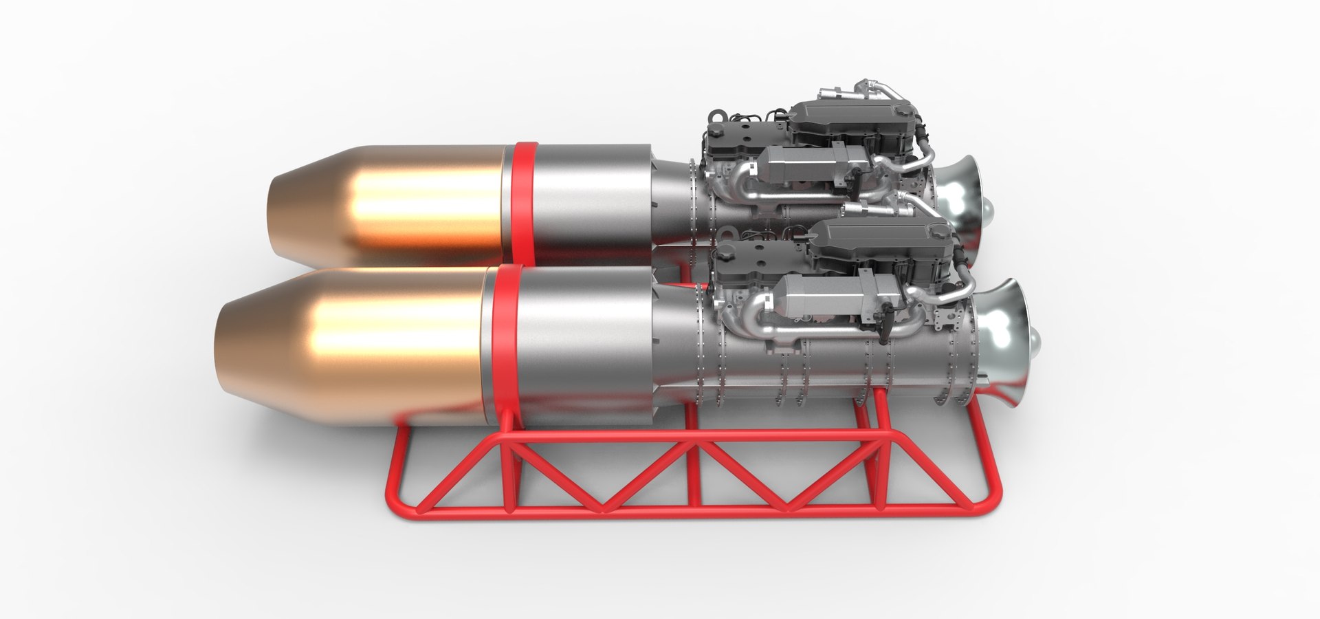 Jet Engine Frame 3D Model - TurboSquid 1381140